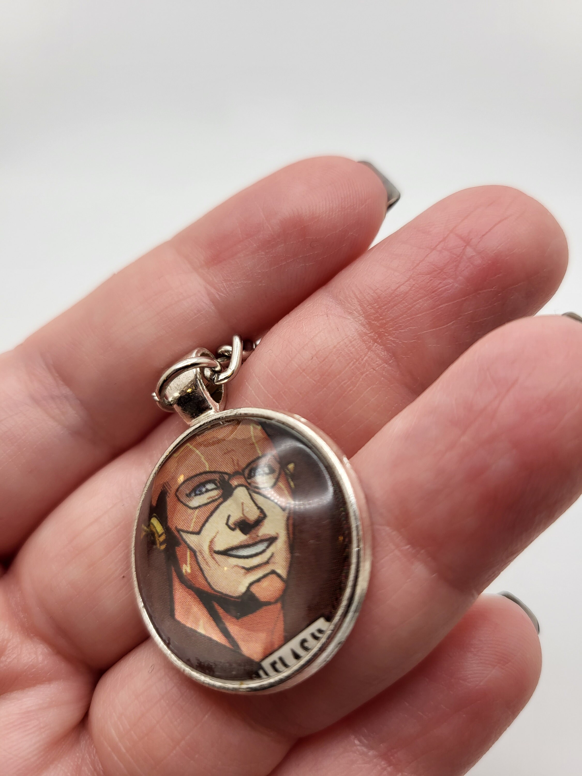 Flash Keychain Comic Pendant Unique Handmade - Etsy