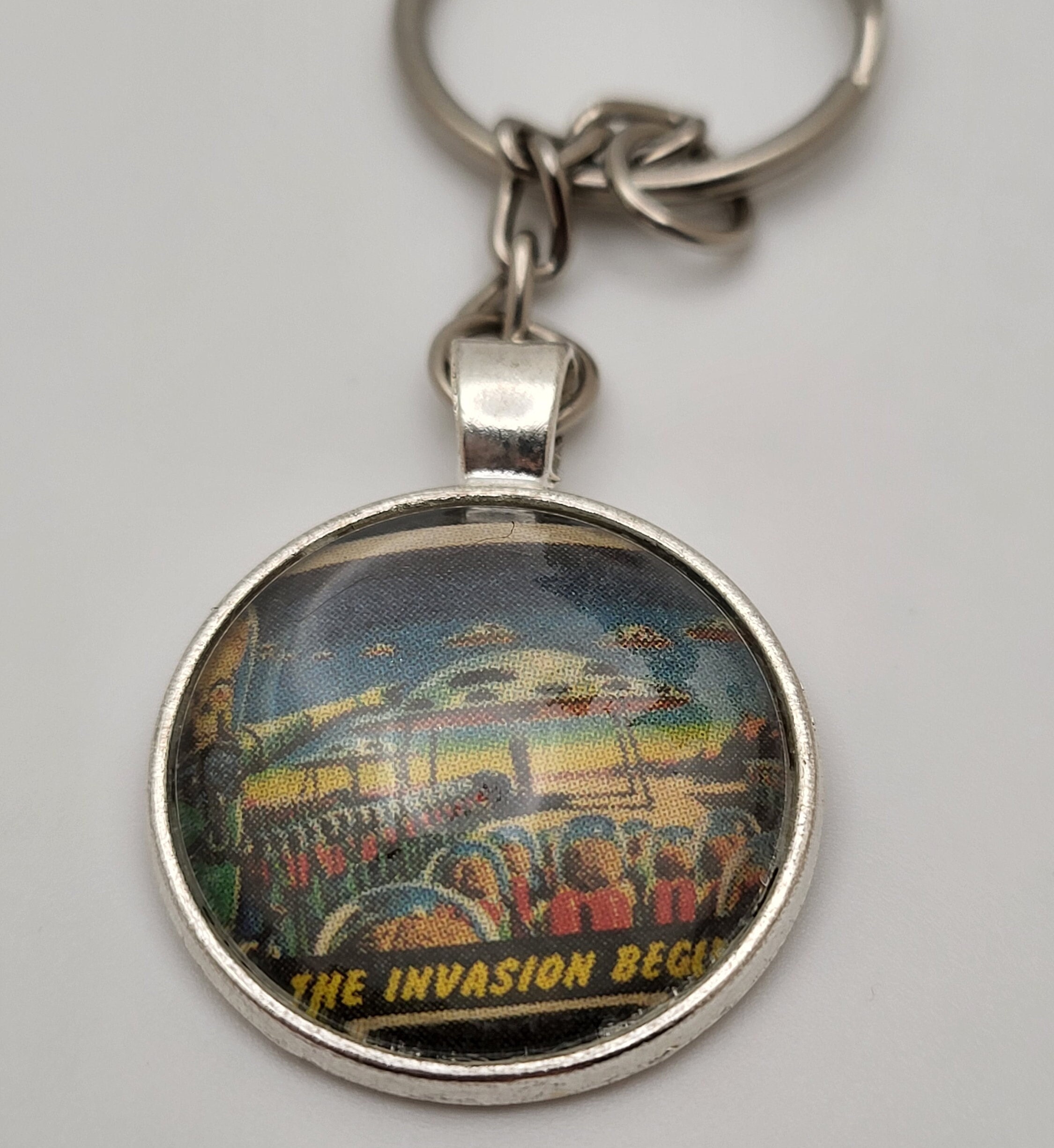 Mars Attacks Keychain Comic Pendant Unique Handmade - Etsy