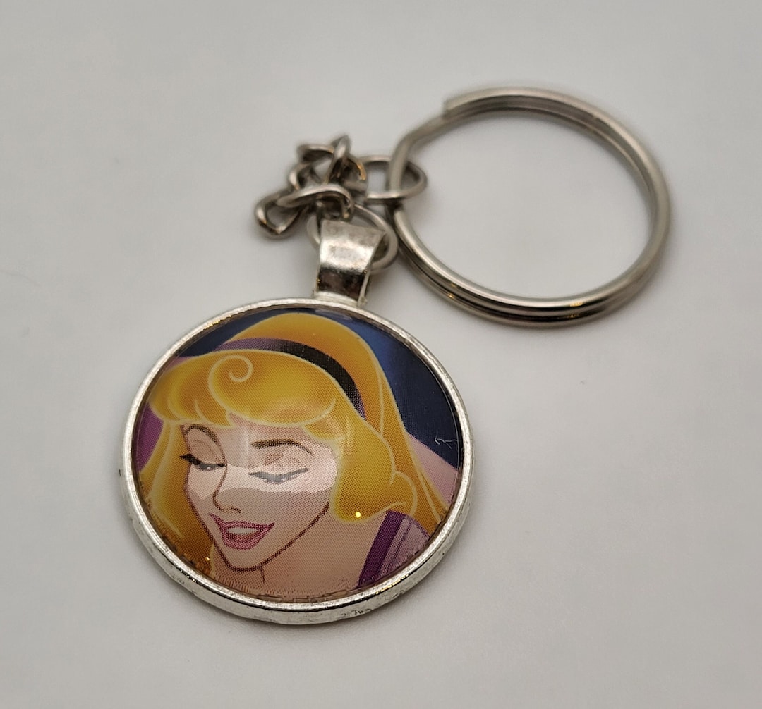 Princess Keychain Comic Pendant Unique Handmade - Etsy