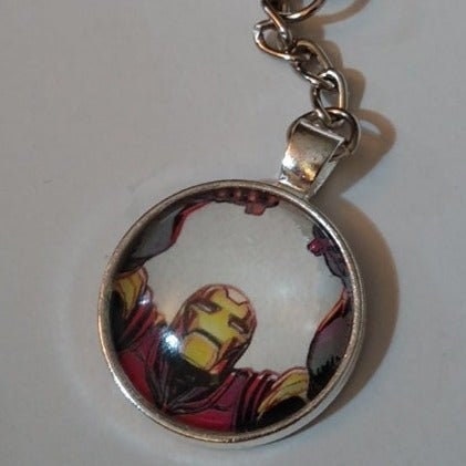 Ironman Keychain Comic Pendant Unique Handmade Tony Stark - Etsy
