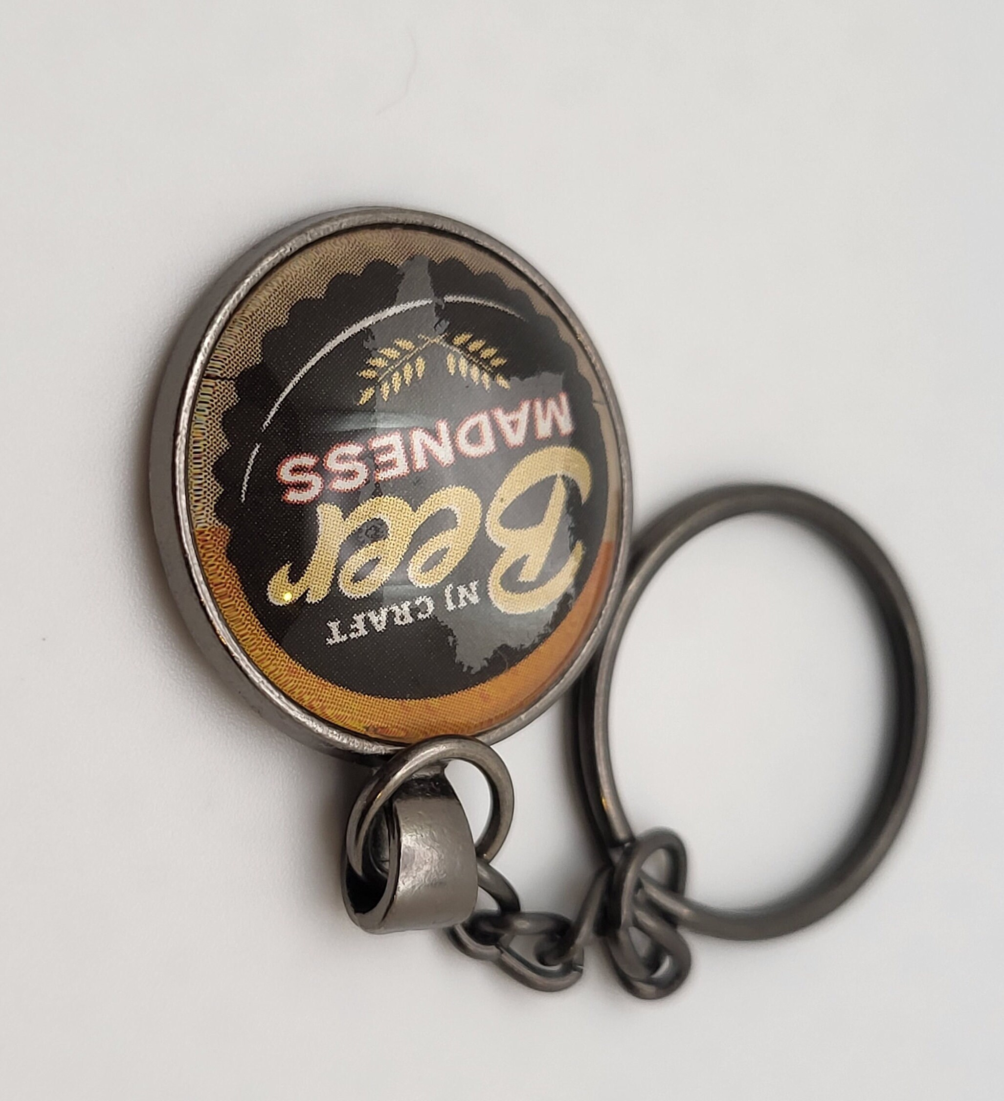 Beer Keychain Comic Pendant Unique Handmade - Etsy
