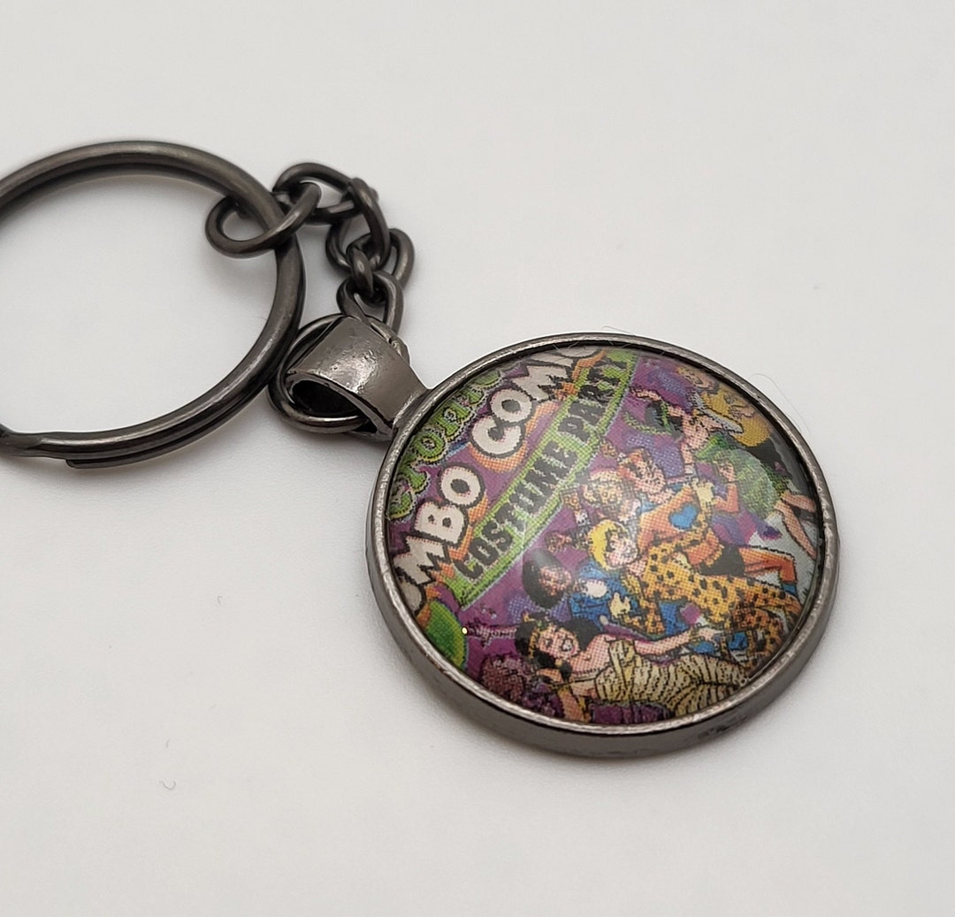 Jumbo Comics Keychain Comic Pendant Unique Handmade - Etsy