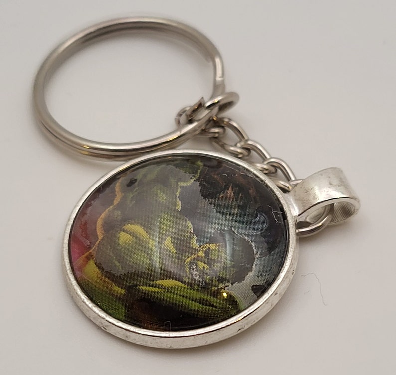 Hulk Keychain Comic Pendant Unique Handmade - Etsy