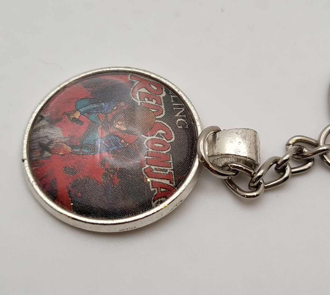 Red Sonja Keychain Comic Pendant Unique Handmade - Etsy