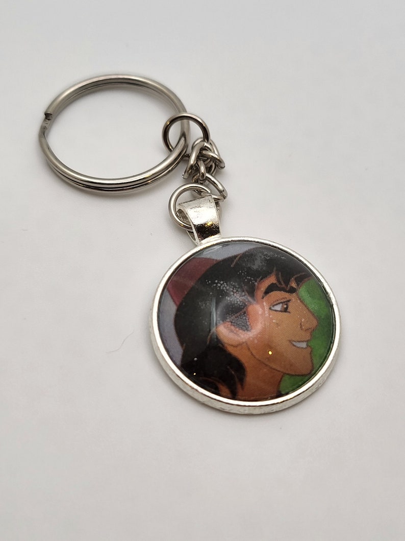 Aladdin Keychain Comic Pendant Unique Handmade - Etsy