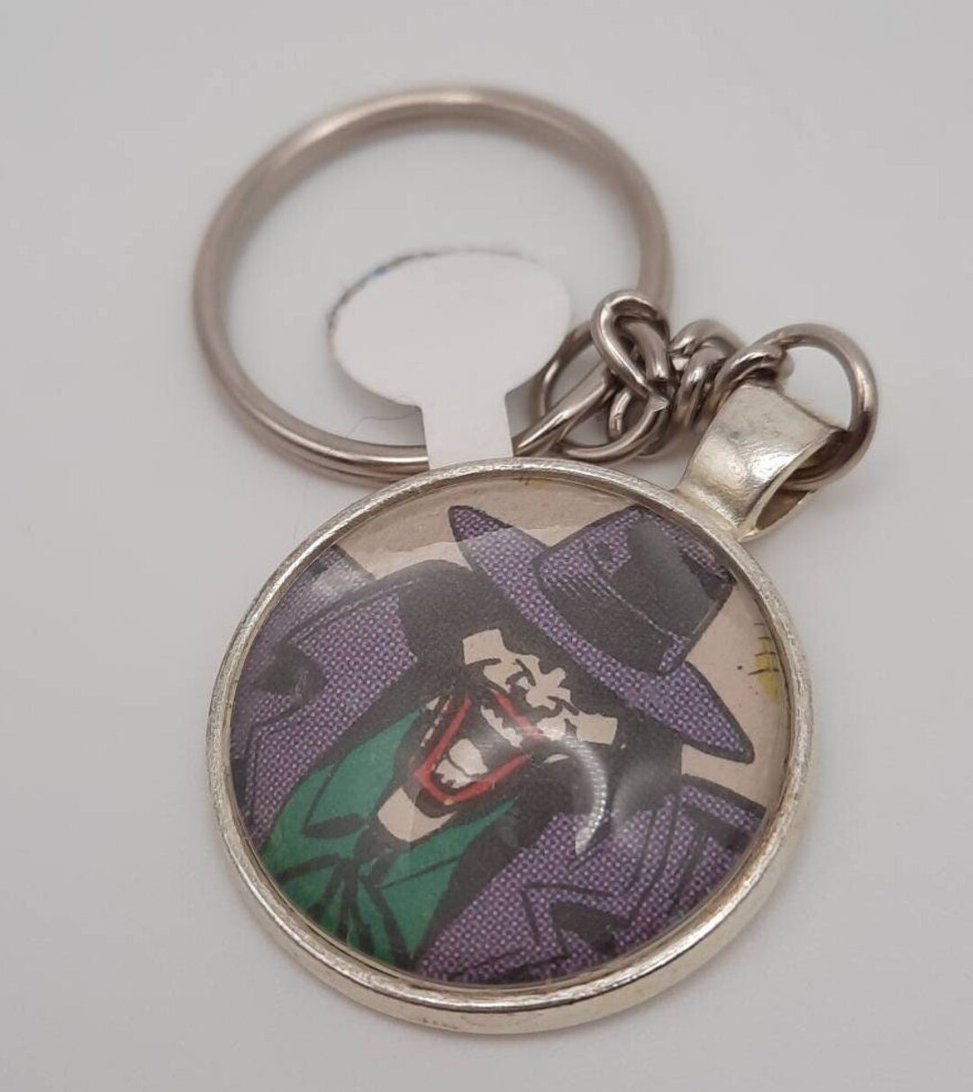 Joker Keychain Comic Pendant Unique Handmade - Etsy