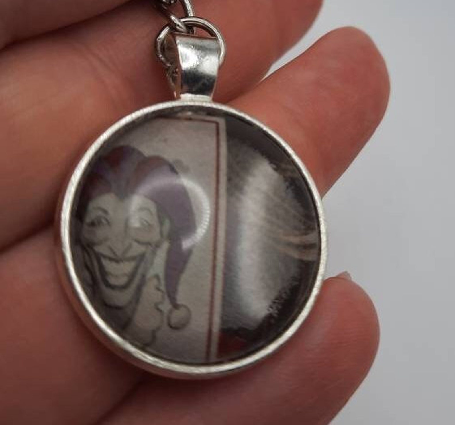 JOKER DC Keychain Comic Pendant Unique Handmade - Etsy