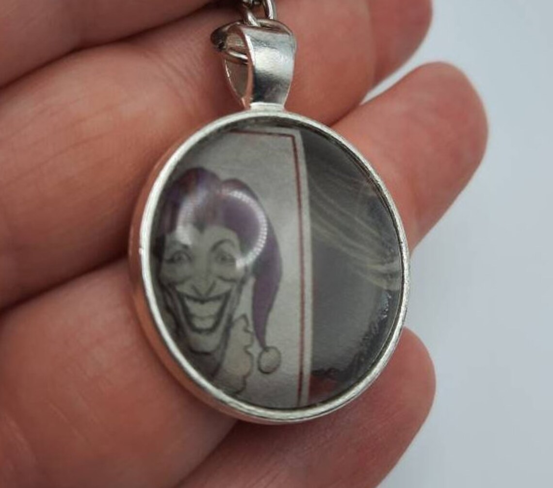 JOKER DC Keychain Comic Pendant Unique Handmade - Etsy