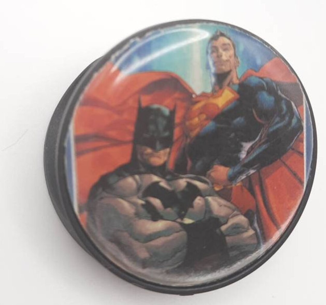 Batman Superman Phone/tablet Grip Comic Unique Handmade - Etsy