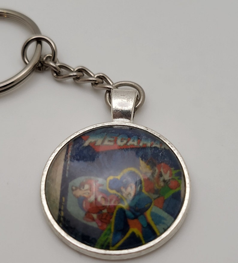 Megaman Keychain Comic Pendant Unique Handmade - Etsy