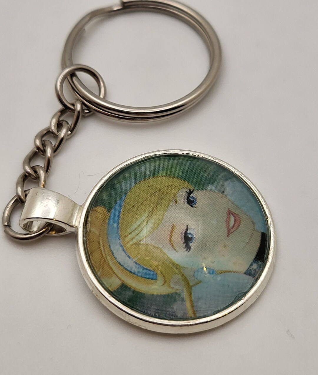 Princess Keychain Comic Pendant Unique Handmade - Etsy