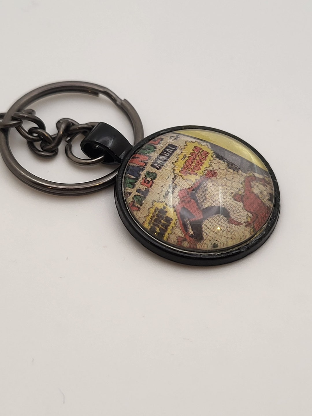 Spiderman Keychain Comic Pendant Unique Handmade - Etsy