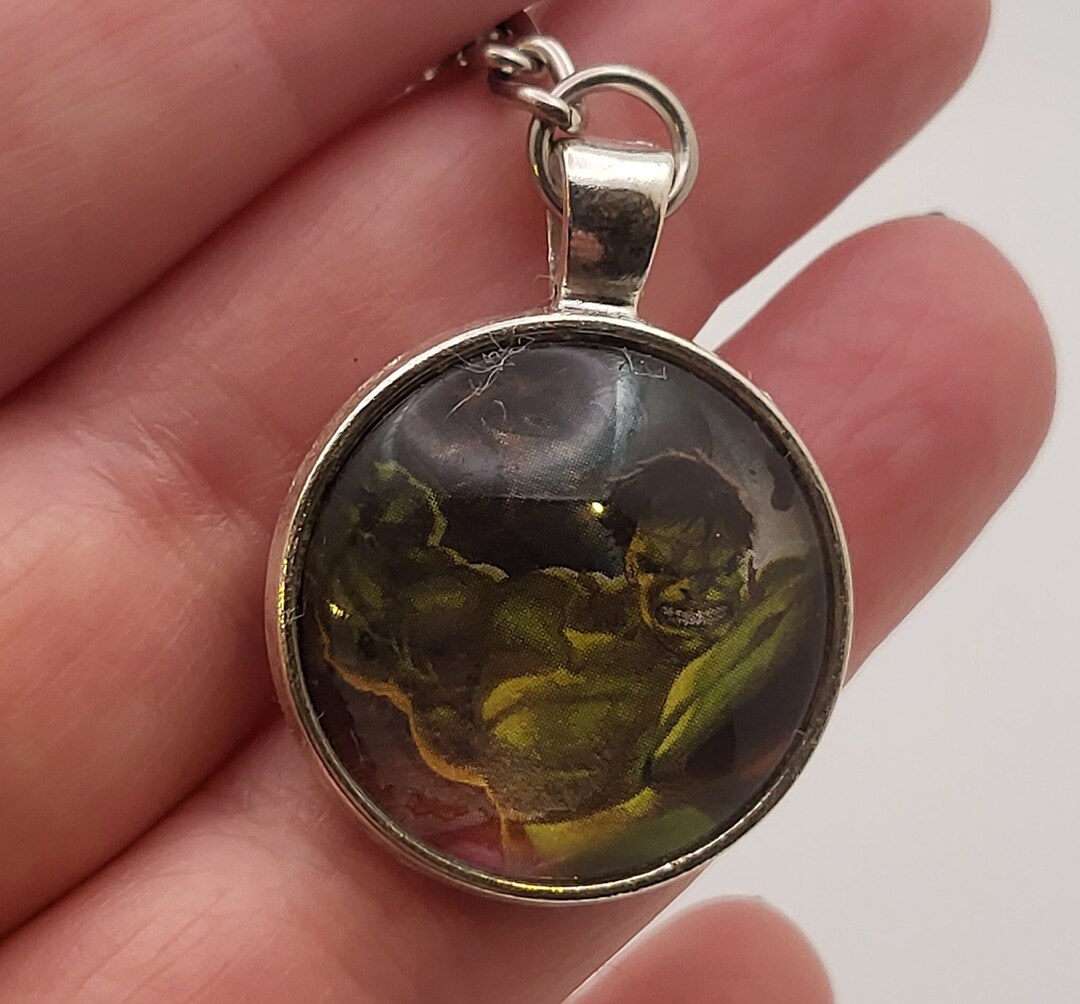Hulk Keychain Comic Pendant Unique Handmade - Etsy
