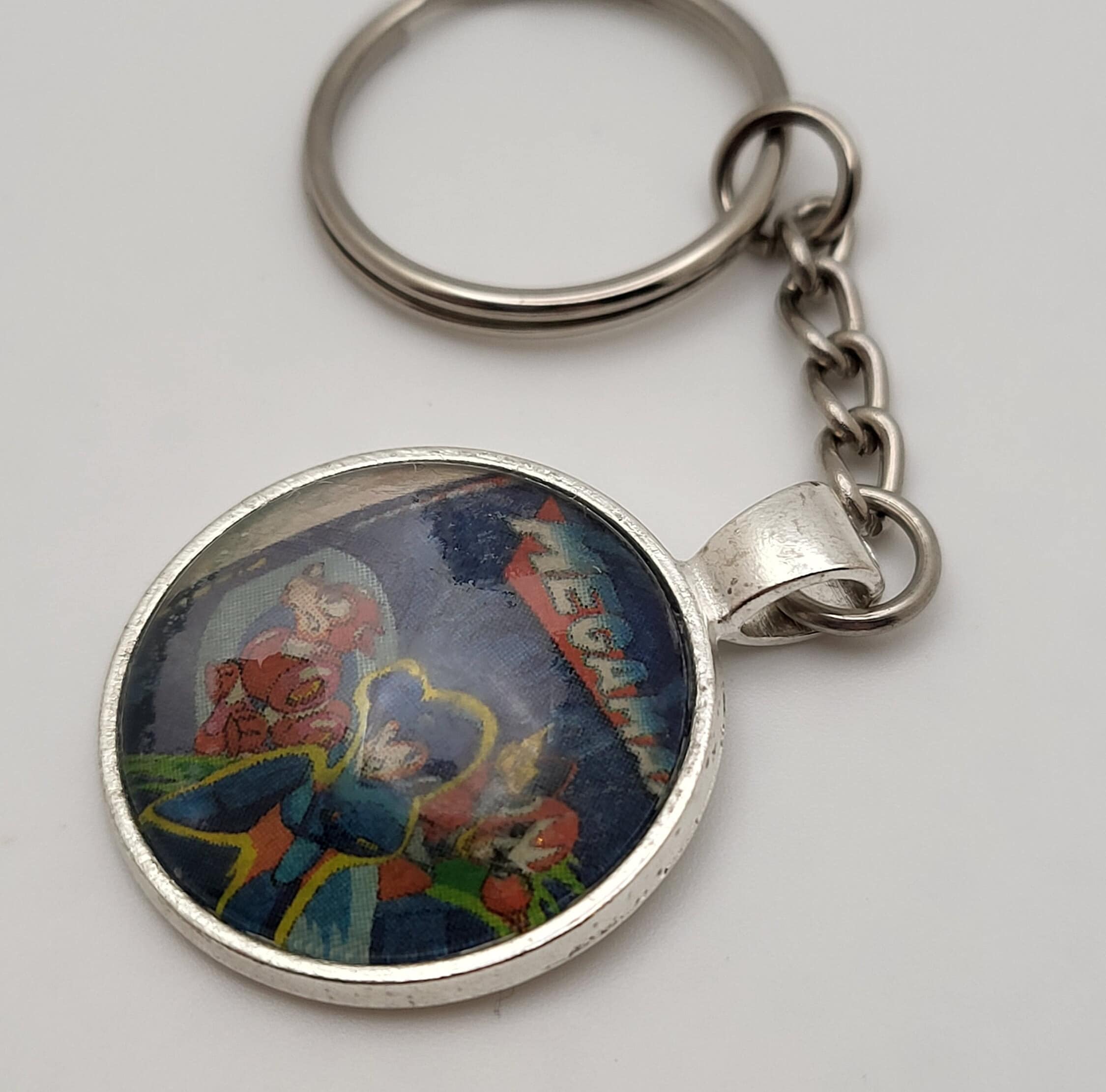 Megaman Keychain Comic Pendant Unique Handmade - Etsy