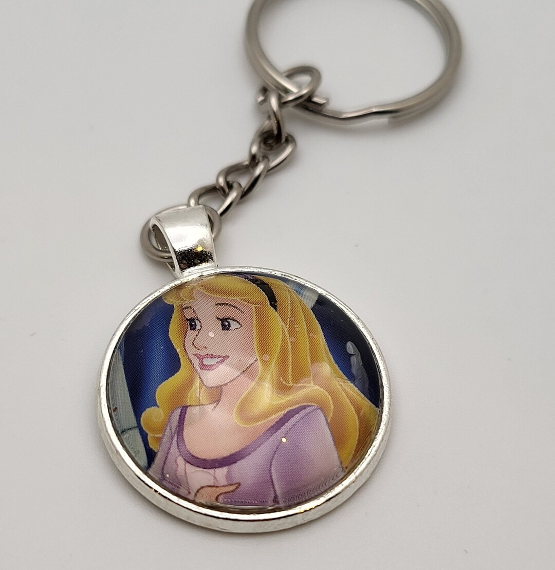Princess Keychain Comic Pendant Unique Handmade - Etsy