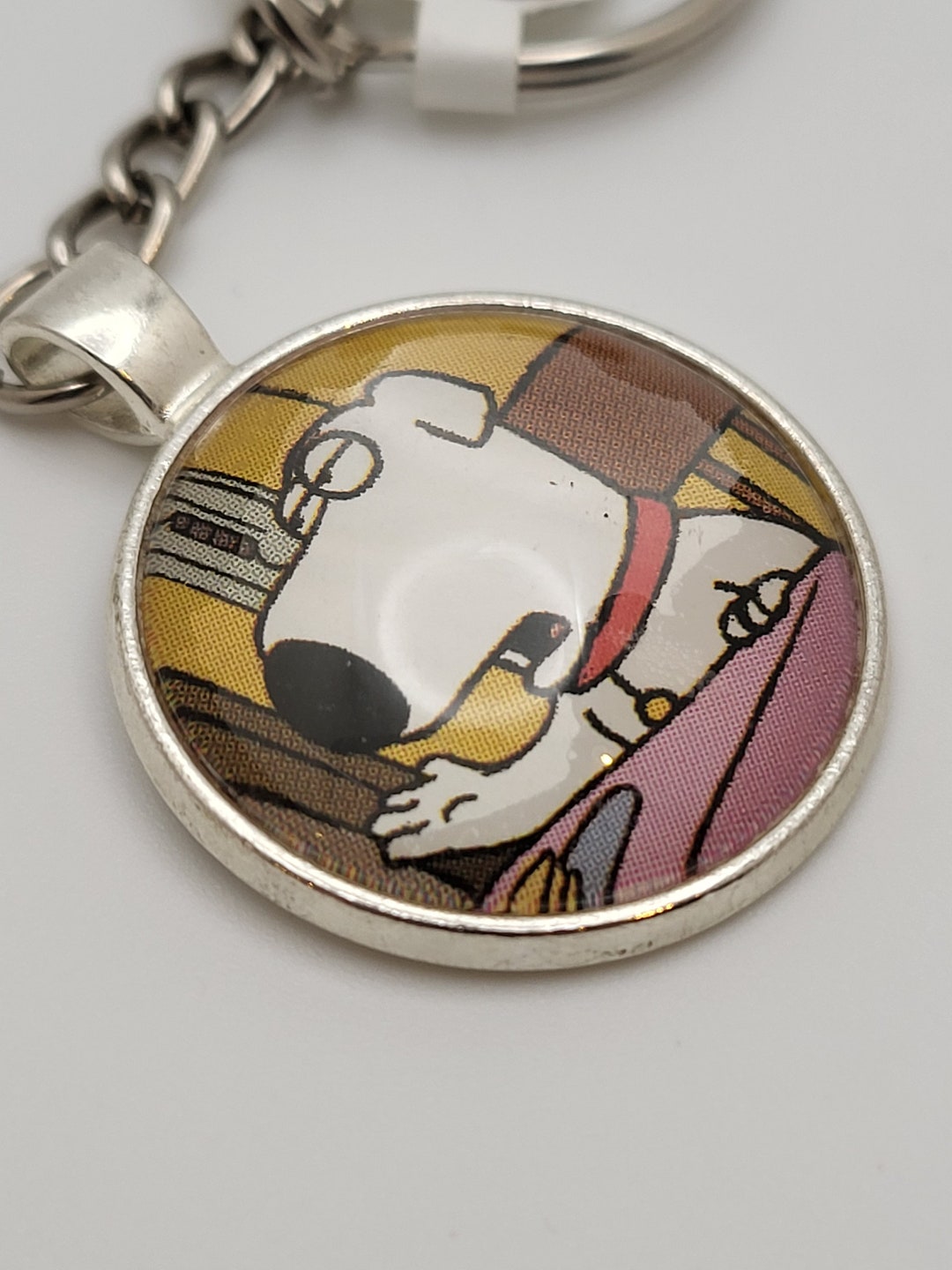 Brian Cartoon Keychain Comic Pendant Unique Handmade - Etsy