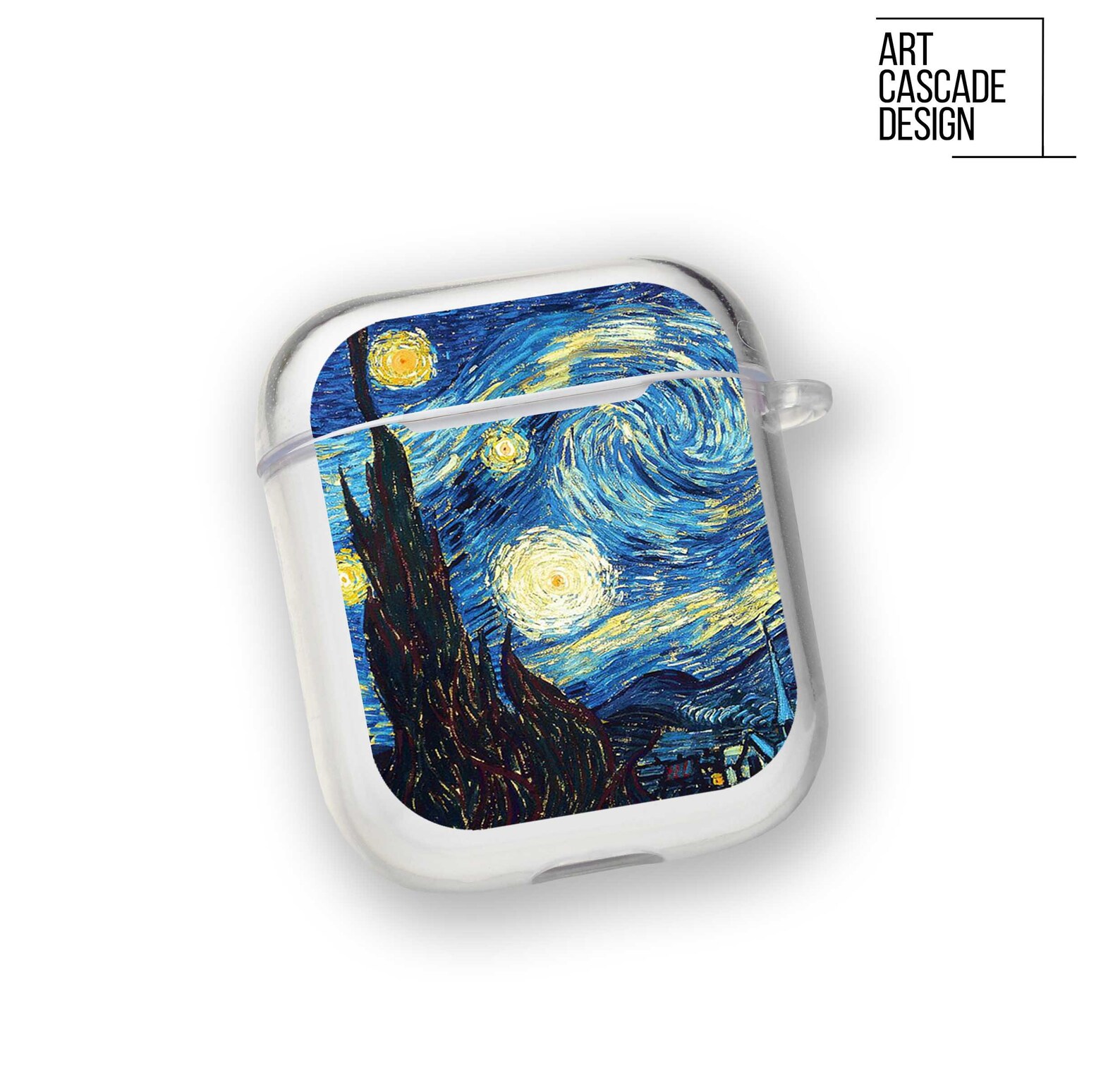 Painting Airpods Pro Case Starry Night Airpod Case Clear Van - Etsy