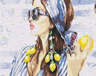 Lemon Paint by Number - Etsy