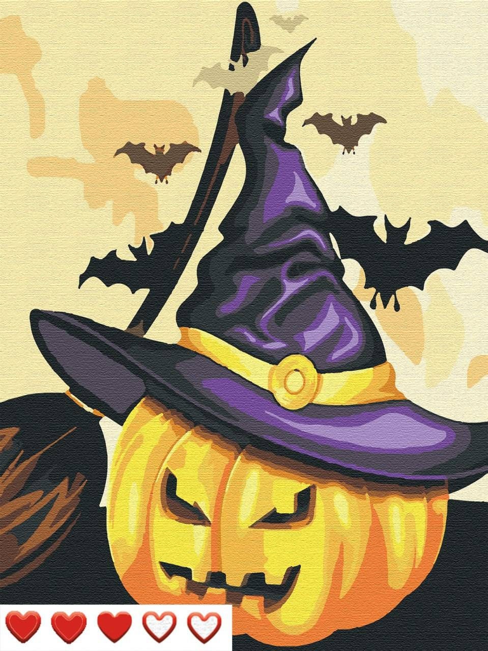 Malen nach Zahlen Halloween Paint by Numbers Kit für | Etsy