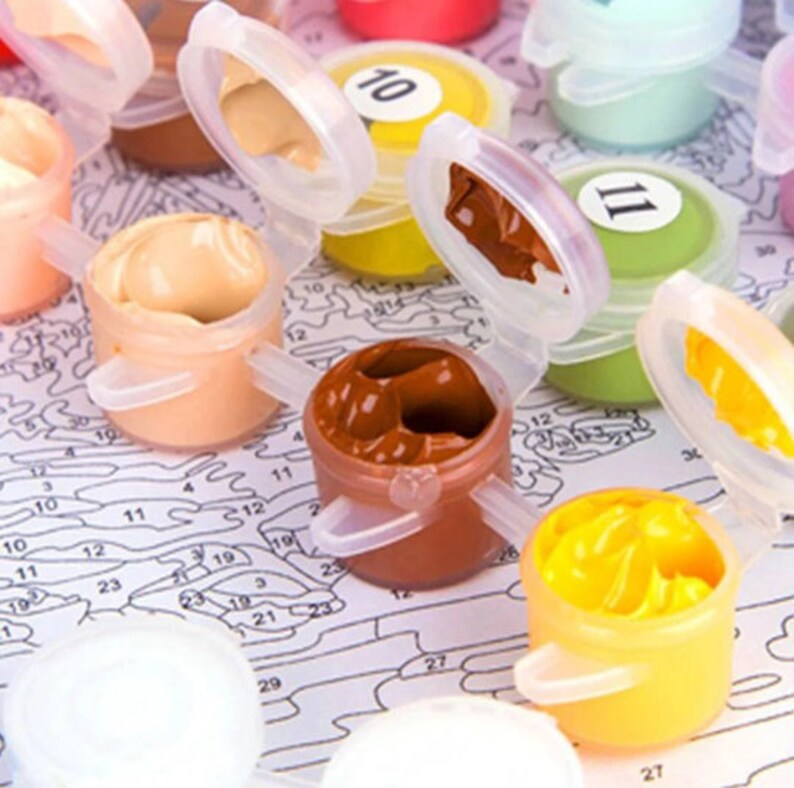 Paint by Number Flower Woman, Paint by Numbers Kit Women Head With ...