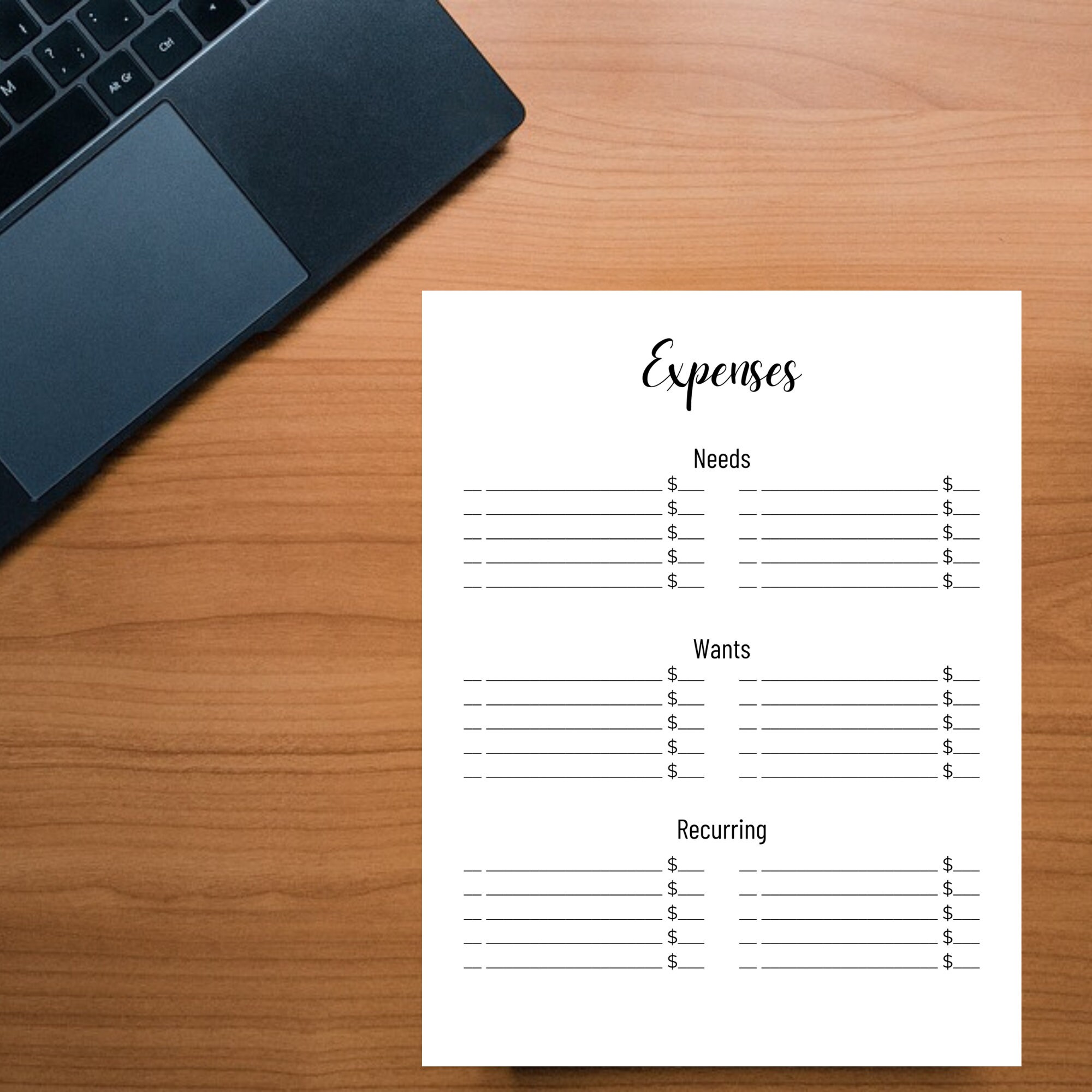 Expenses Simple Spending Planner for Teens and Young Adults - Etsy