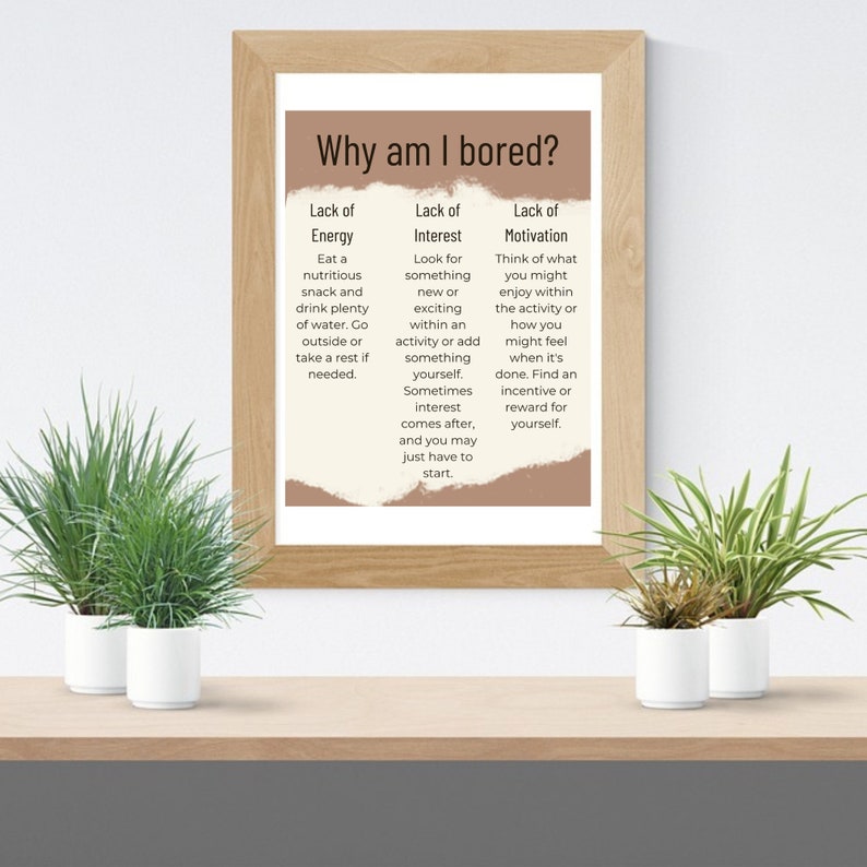 Why Am I Bored Printable Kids Teens College Summer Vacation Winter ...