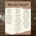 Why Am I Bored Printable Kids Teens College Summer Vacation Winter ...