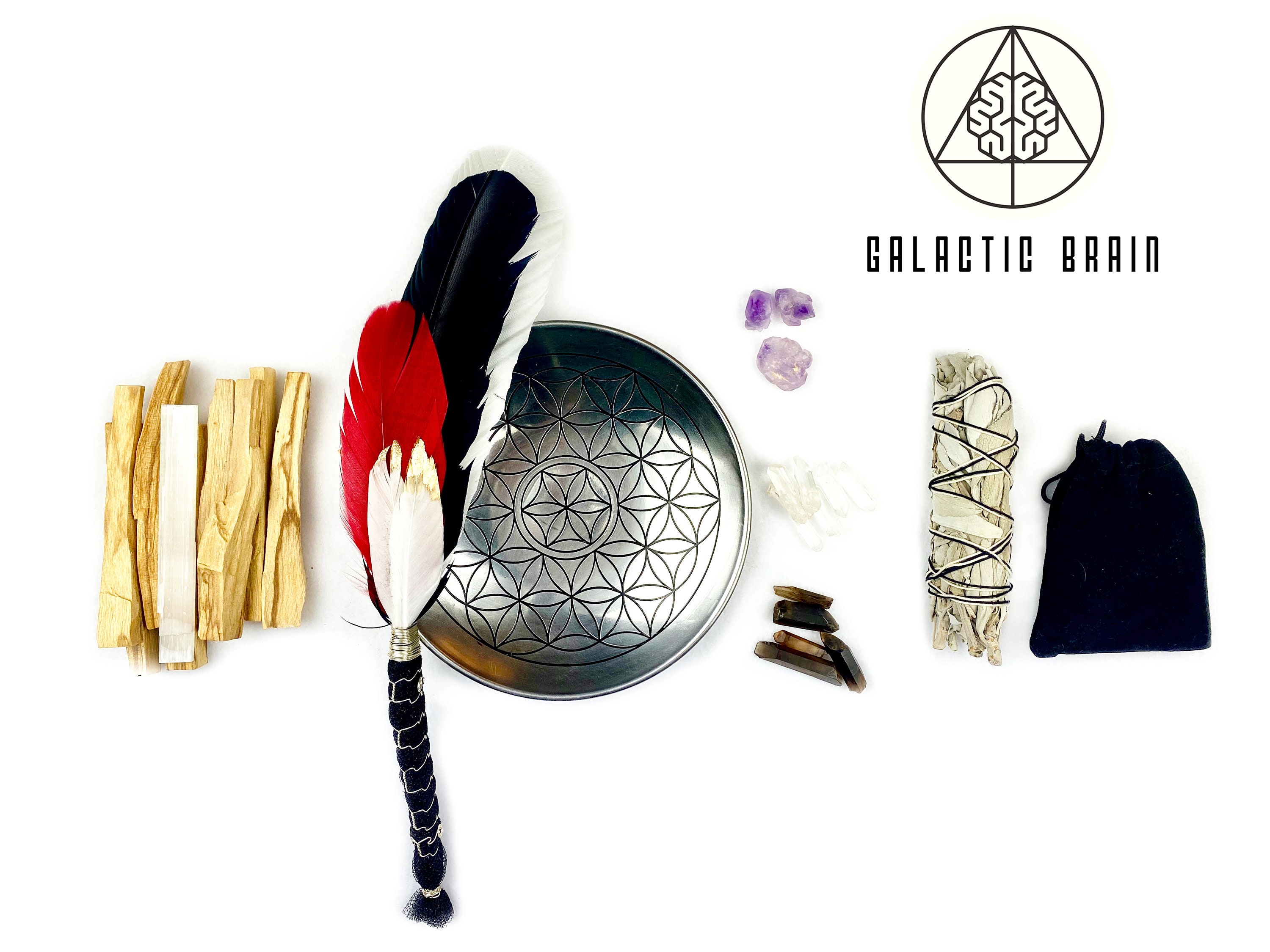 Galactic Brain Smudge Kit Palo Santo Sticks White Sage | Etsy