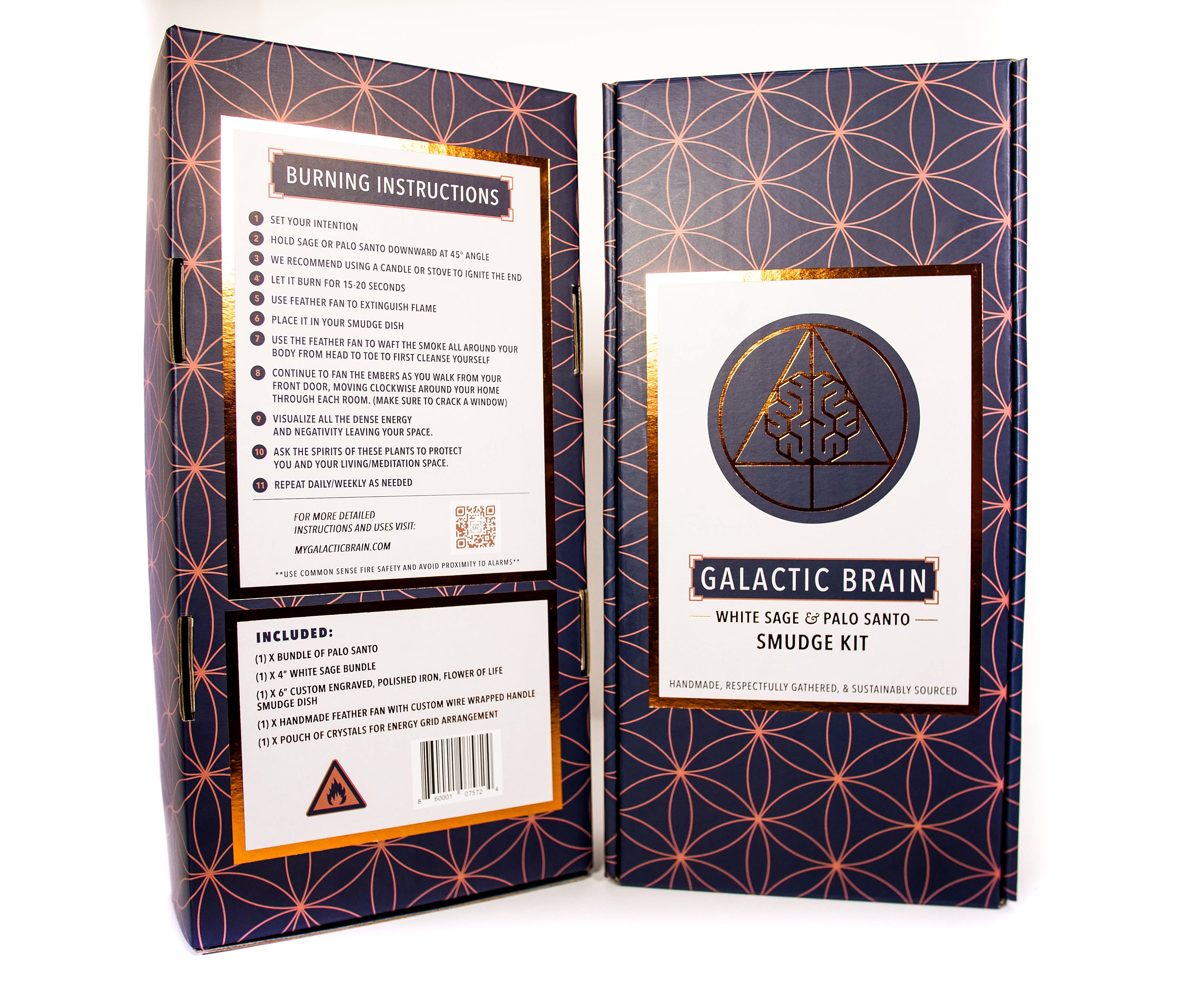 Galactic Brain Smudge Kit Palo Santo Sticks White Sage - Etsy