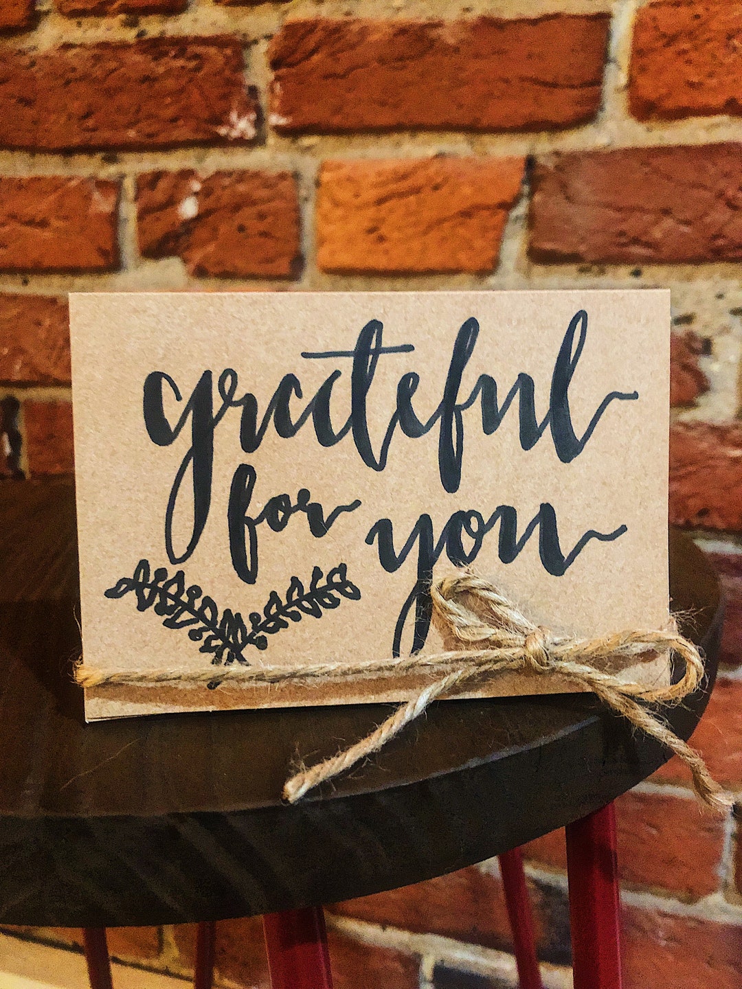 Grateful for You- Thank You Cards - Etsy