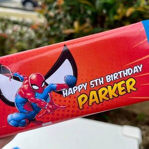 Spiderman Candy Bar Label, Spiderman Chocolate Wrappers, Hershey's ...