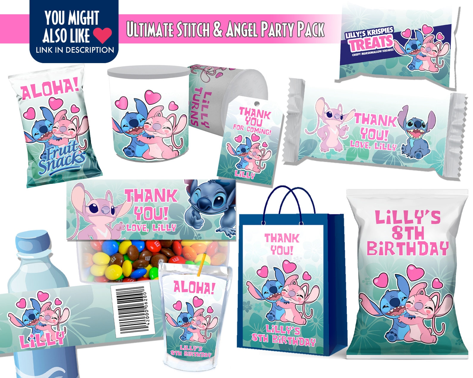 Girl Stitch Birthday Stitch Angel Thank You Tags Stitch - Etsy