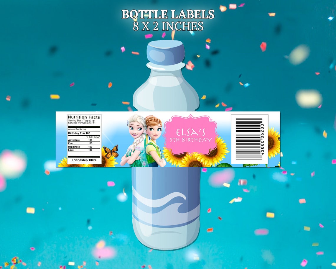 Frozen Fever Birthday Party Labels: Pick Any 5 (digital Download) - Etsy