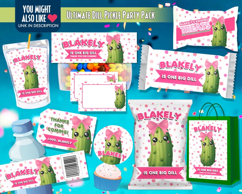 Pickle Thank You Tags: Big Dill Party Favors (digital Download) - Etsy