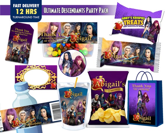 Descendants Party Printables Disney Descendants Free Printables