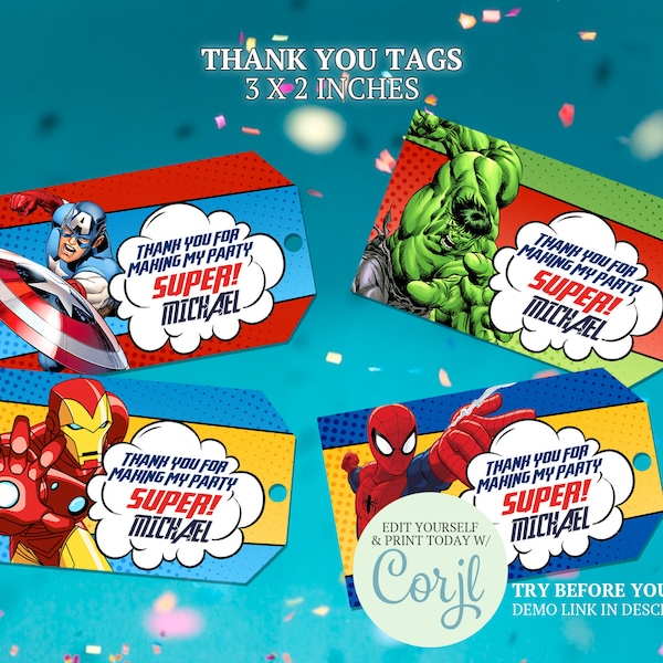 Avengers Name Label - Etsy