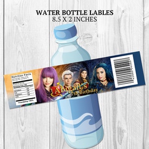 Descendants Birthday Party Favors and Labels - Party Printables ...