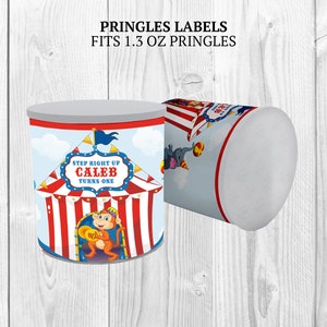 Circus Party Labels: Carnival Birthday Decor, Thank You Tags (digital ...