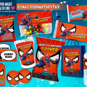 Spiderman Caprisun Labels, Spiderman Juice Pouch Label, Spider-man ...