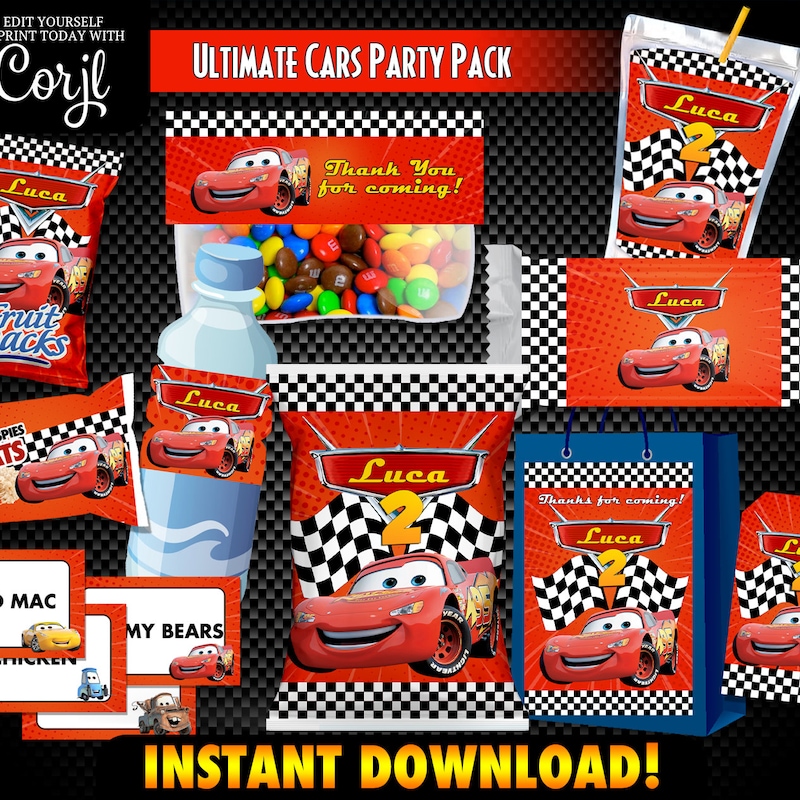 Cars Themes Decorations - Etsy