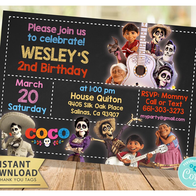 Coco Invitations - Etsy