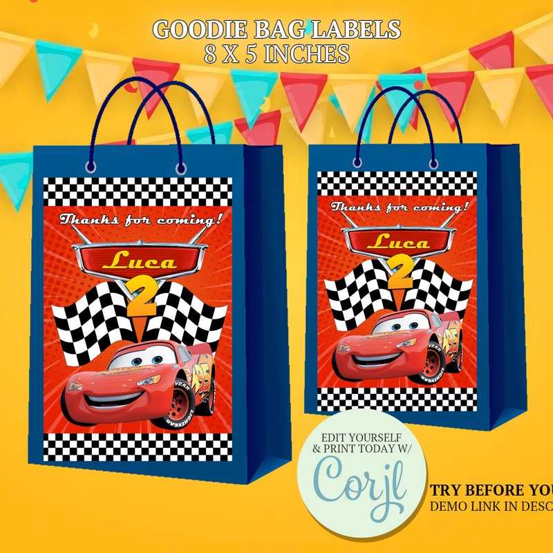 Lightning Mcqueen Sticker - Etsy