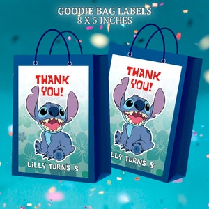 Lilo and Stitch Chip Bag Label, Stitch Party Printables, Stitch ...
