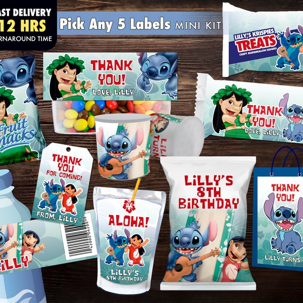 Lilo and Stitch Svg Labels - Etsy