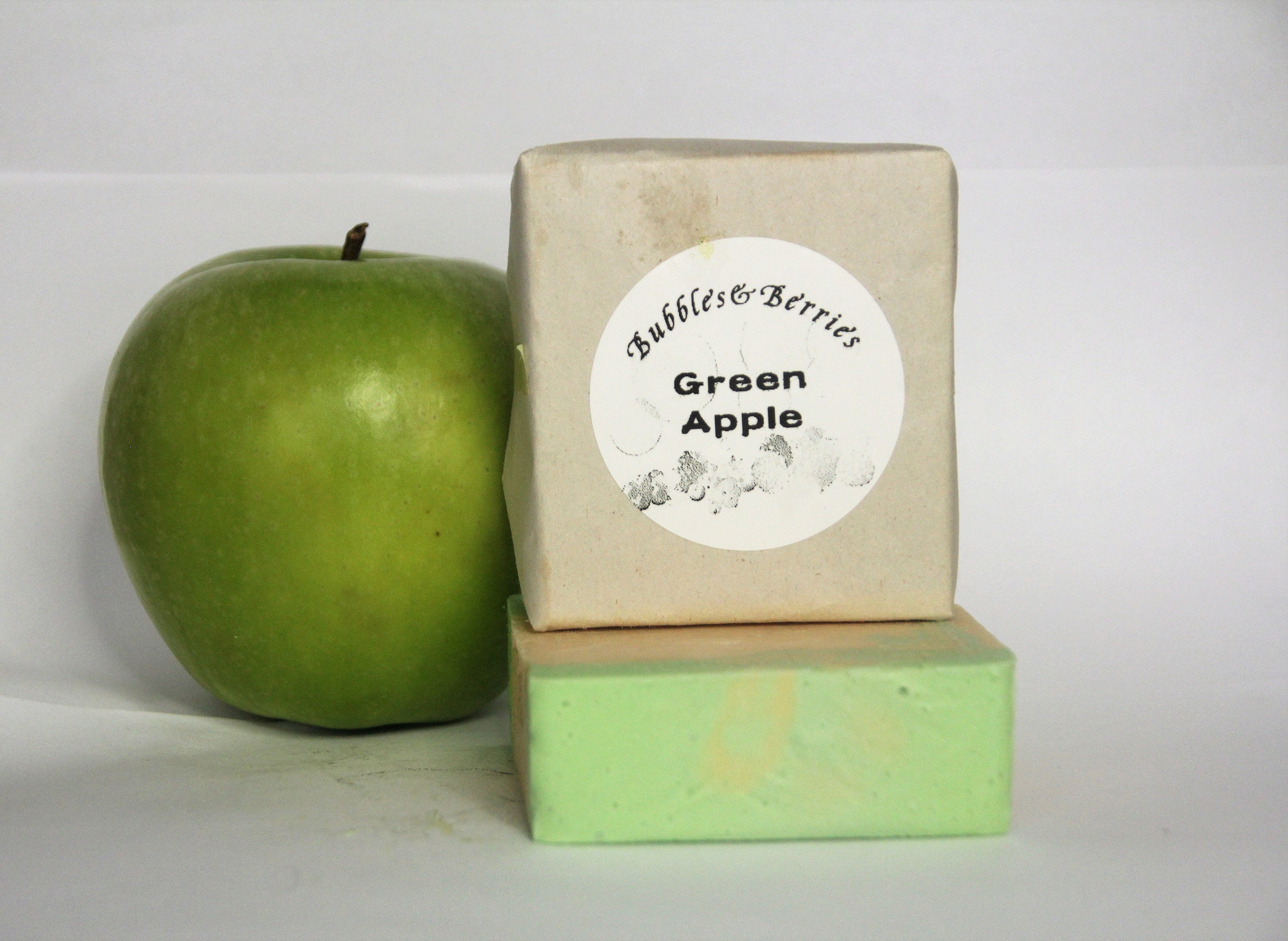 GREEN APPLE - Bar Soap - Handmade - Soap- Apple - 2 Sizes: 1 Oz and 5 ...