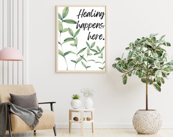 Healing Happens Here Poster - Etsy