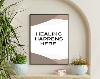 Healing Happens Here Poster - Etsy