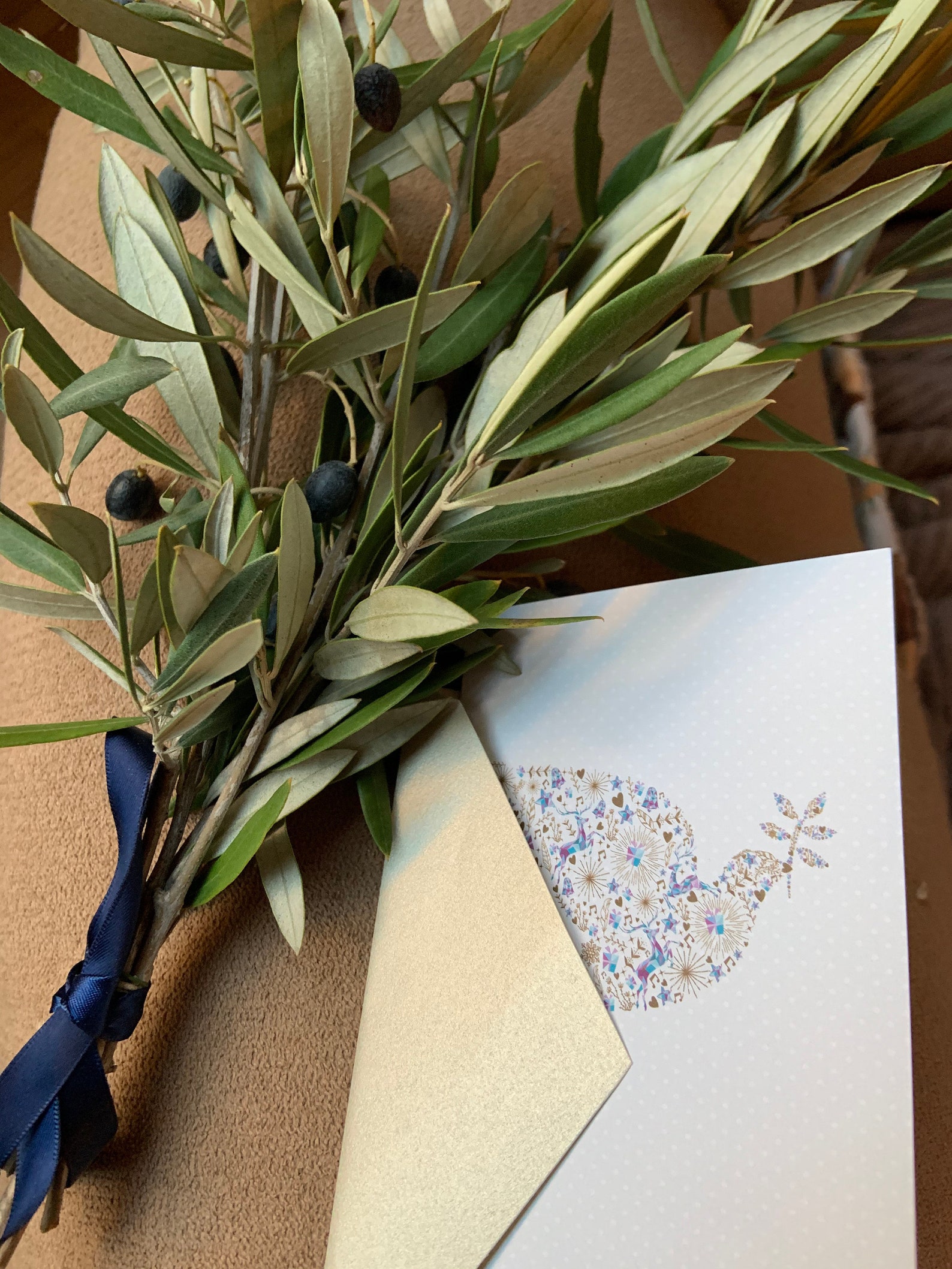 Peace Offering - Olive Branches and a Card With the Inscription of Your ...