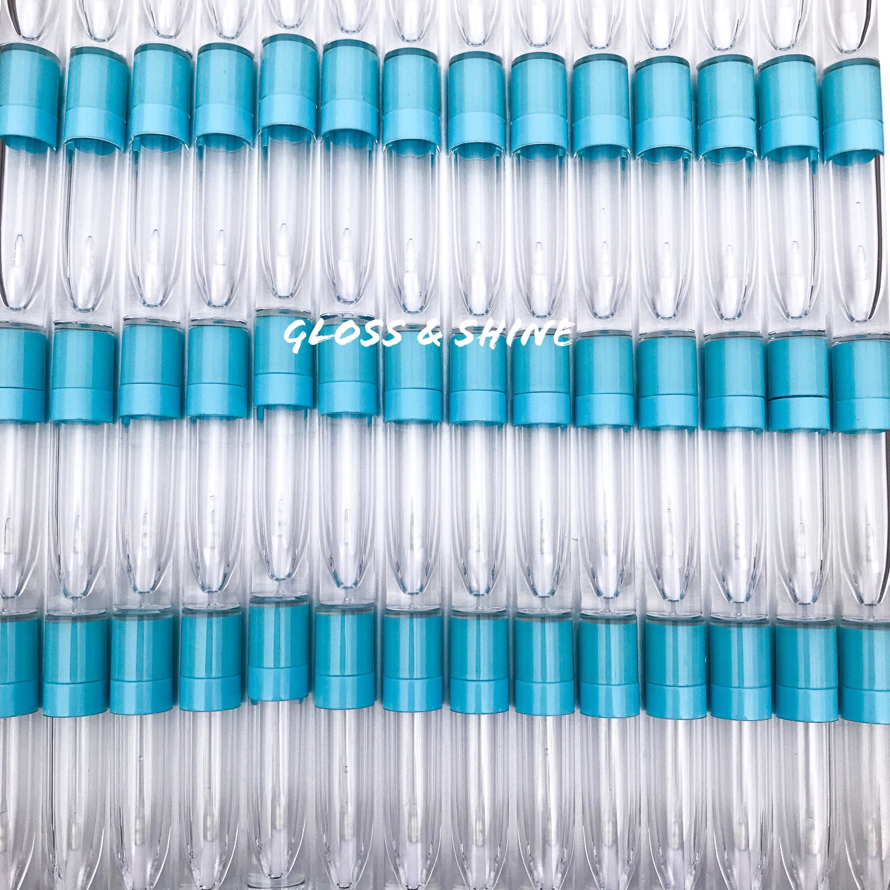 6 ML 10 PACK Sky Blue Lip Gloss Tubes Empty Wholesale With - Etsy