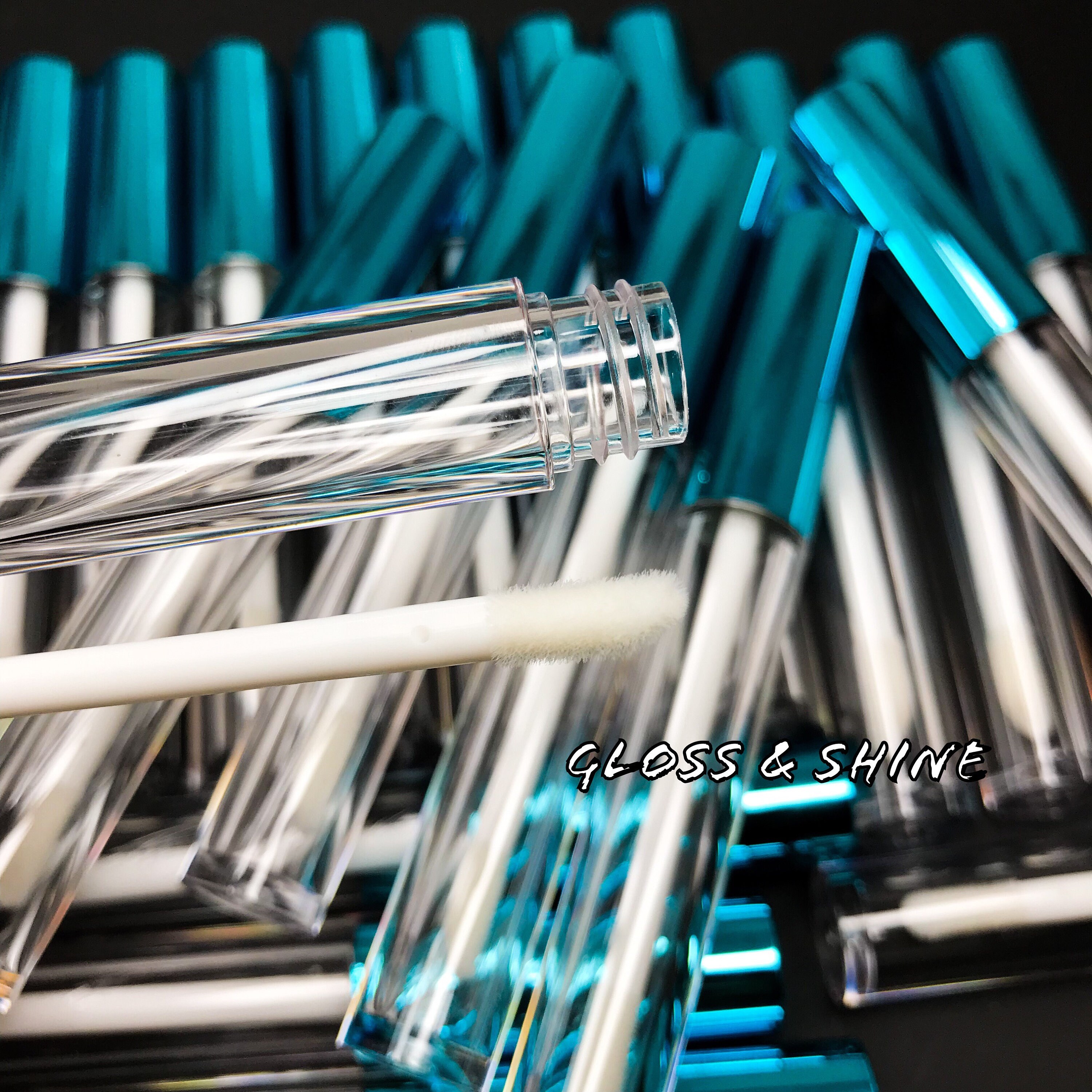 10 PACK Metallic Blue Wholesale Empty Lip Gloss Tube With - Etsy